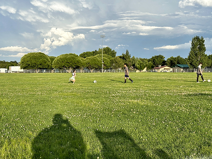 Weekend soccer at Frontier Park&mdash;where grandparents cheer from sidelines without worrying that the outing will force them to eat ramen for the rest of the month.