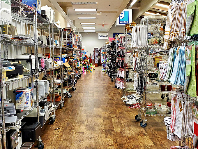 The household aisle&mdash;where kitchen gadgets, small appliances, and organizational tools find their second chance at making someone's life a little easier.
