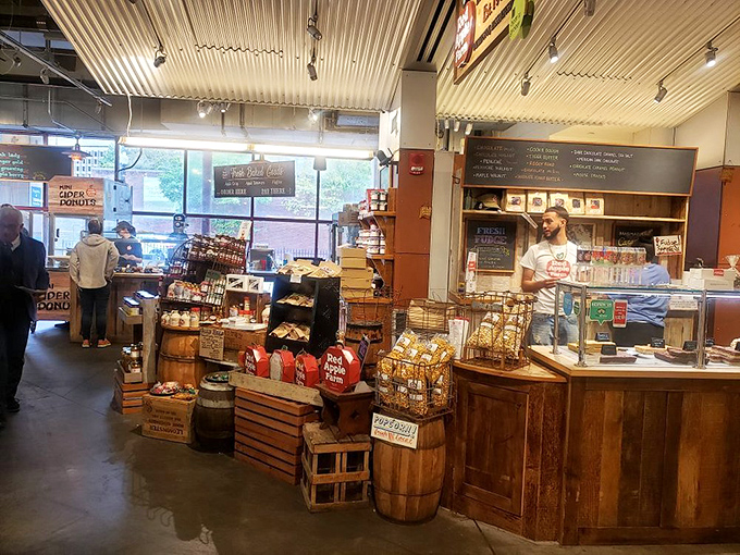 Red Apple Farm's rustic charm brings orchard vibes downtown. Their apple cider donuts have convinced many to abandon New Year's resolutions.