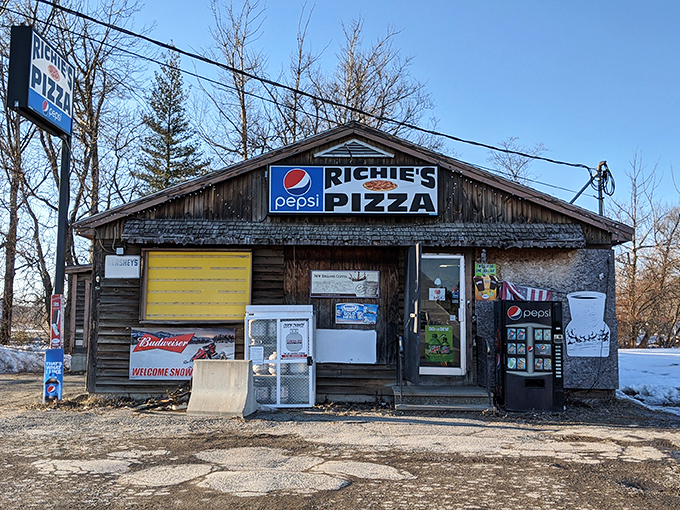 Richie's Pizza embodies the truth that sometimes the most memorable meals come from places where ambiance takes a backseat to flavor.