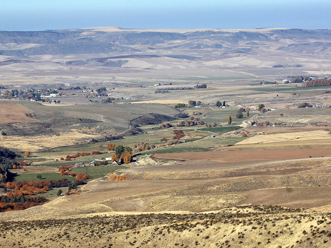 Rolling hills and agricultural patchwork create landscapes that remind you why Idaho earned its scenic reputation.