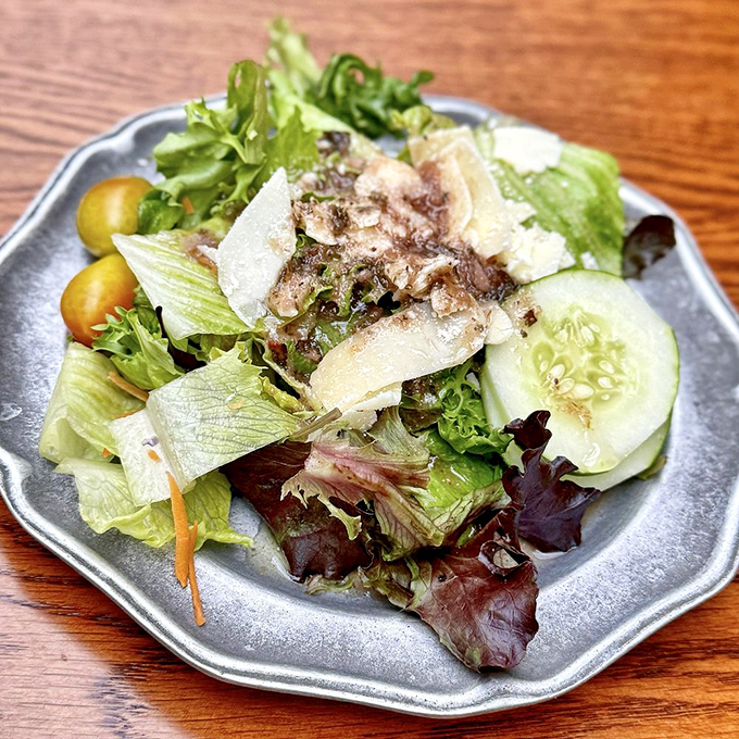 A salad that actually excites&mdash;fresh, vibrant, and dressed just right, like the cool opening act before the headlining pasta.