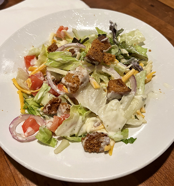 Fresh greens get the star treatment here, proving salads can hold their own against the BBQ heavyweights.