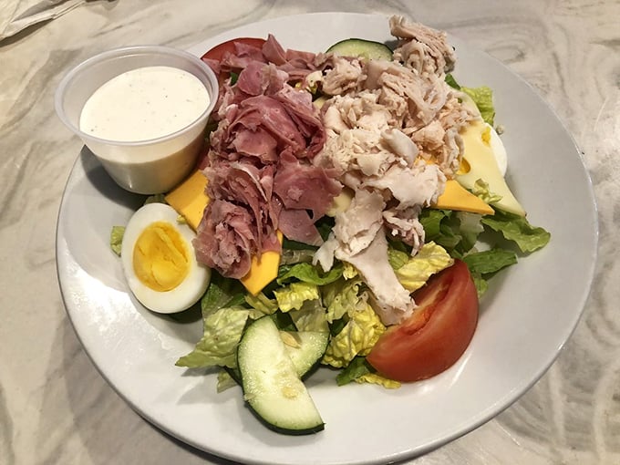 A chef's salad that makes eating vegetables feel like cheating on your diet&mdash;colorful, fresh, and proof that lunch can be both virtuous and delicious.