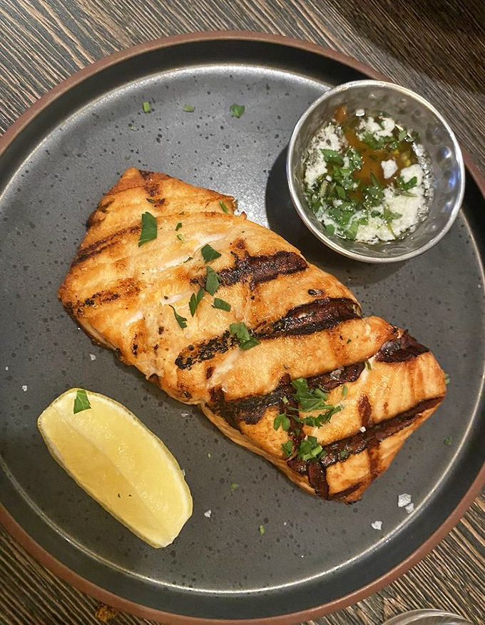 Perfectly grilled salmon that flakes at the mere suggestion of your fork&mdash;simple, elegant, and proof that restraint is sometimes the best seasoning.