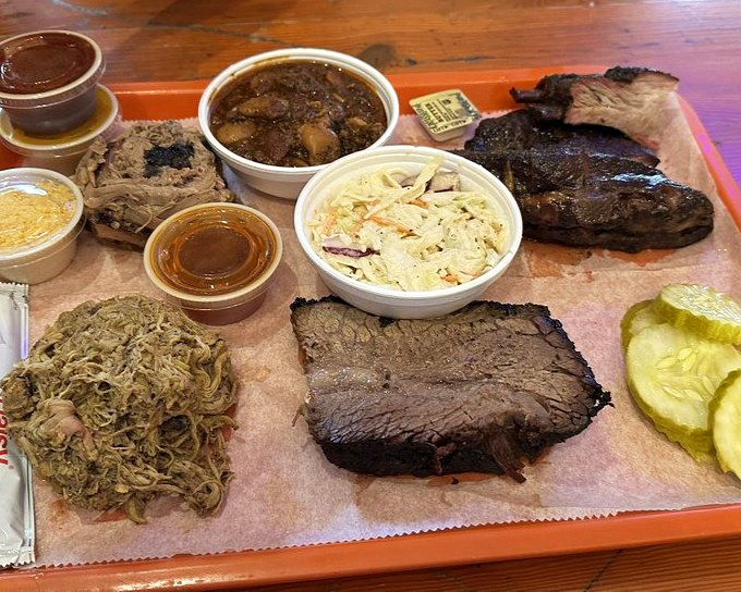 The sampler platter: for when making decisions is too hard and FOMO is too real. A meaty tour of Texas by way of Ohio.