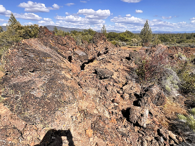 Nature's volcanic artwork on display—these ancient lava formations tell a 3,000-year-old story of fire meeting earth in spectacular fashion.