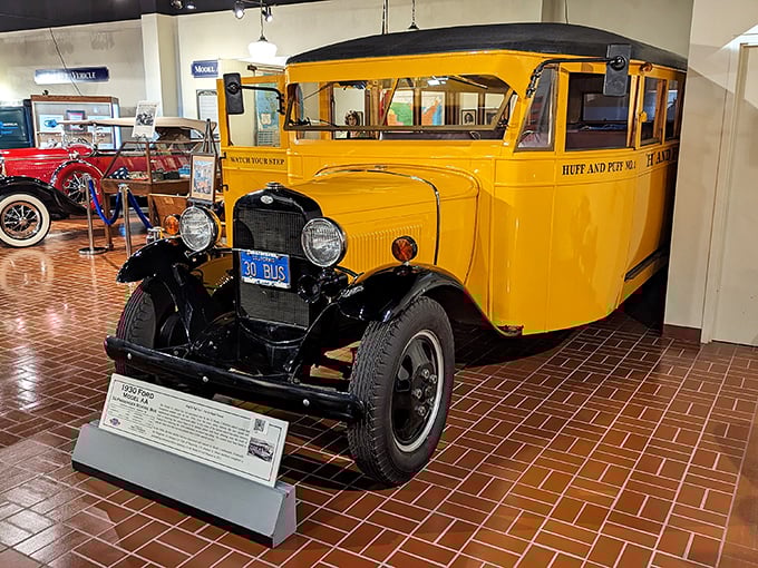 Even school buses had personality back when "getting there" meant arriving with character and charm.