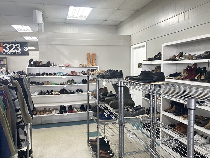 The shoe department rivals Imelda Marcos' closet, with footwear options that span from practical sneakers to barely-worn heels.