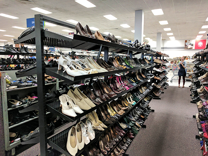 Cinderella would have saved herself a lot of trouble if she'd just shopped here. The shoe section offers everything from practical flats to party-ready heels. 