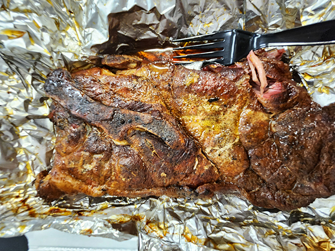 That pork steak didn't just get smothered&mdash;it got embraced by a gravy that should write a masterclass on how to treat meat right.