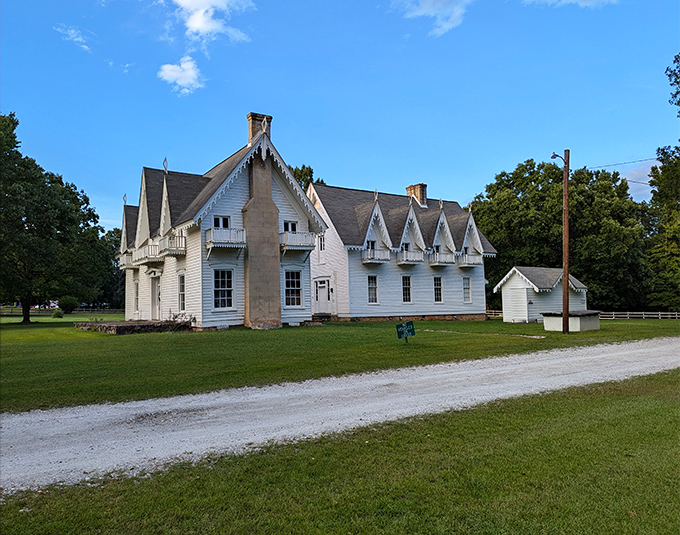 This historic white house with its distinctive gables could be the setting for your next chapter&mdash;Southern Gothic without the gothic prices.