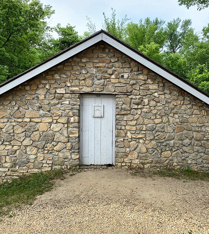 This charming stone building looks like it's waiting for hobbits to move in. Minnesota's architecture with old-world charm.