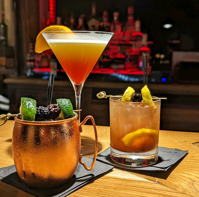 Cocktails that prove Upper Sandusky isn't just about meat and potatoes&mdash;these copper mug and martini glass concoctions would feel at home in any big city speakeasy.