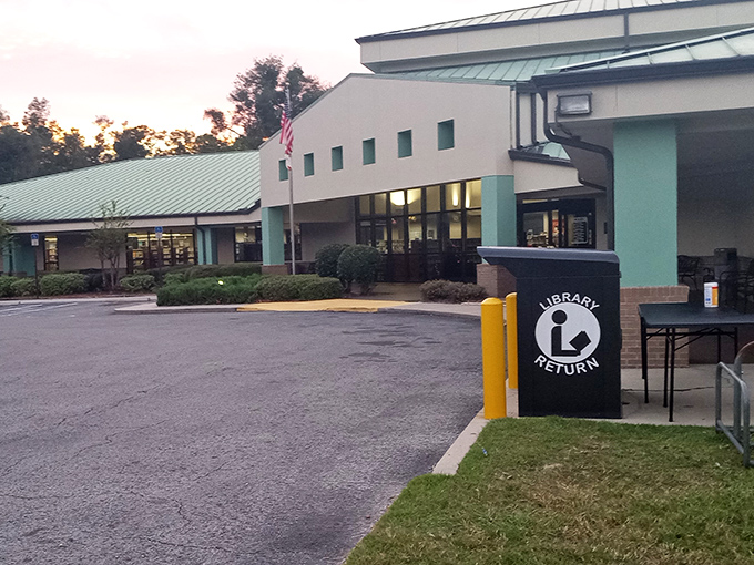 The library&mdash;where air conditioning meets enlightenment. In Florida retirement, this becomes your second living room with better book selection.