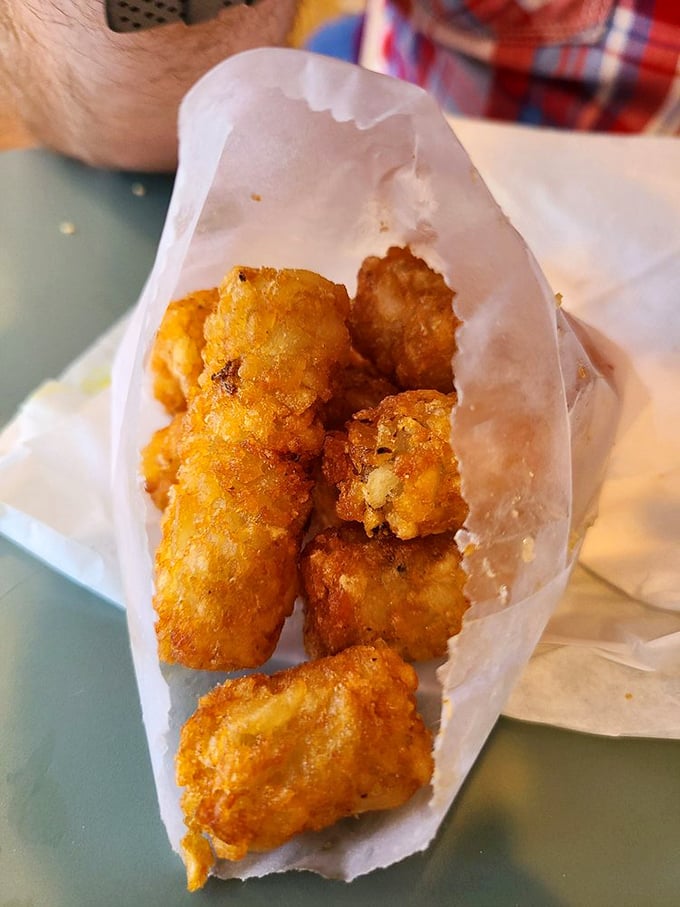These golden tater tots aren't just side dishes&mdash;they're little potato treasures that deserve their own security detail.