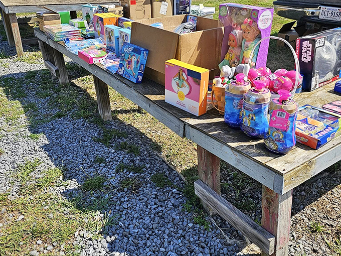 Yesterday's toys waiting for tomorrow's children &ndash; where forgotten Barbies and action figures get their second act in the spotlight.