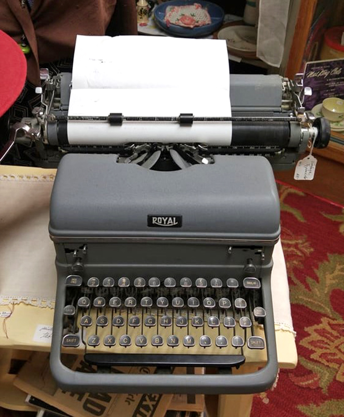 Before autocorrect, there was the Royal typewriter. Each keystroke required commitment, and "delete" meant reaching for actual correction fluid.