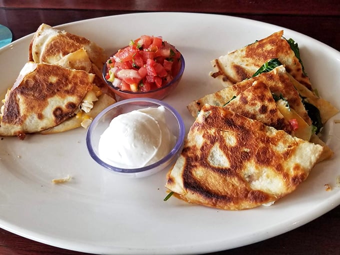 These quesadillas aren't just folded&mdash;they're tucking in cheese and veggies like a warm Caribbean blanket on a breezy island night.