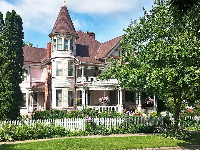 This Victorian beauty with its fairytale turret and white picket fence makes retirement look less like downsizing and more like upgrading to palace living.