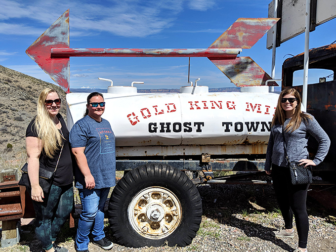 Ghost Town signage leans into Jerome's reputation with the kind of self-aware humor that makes small towns unforgettable.