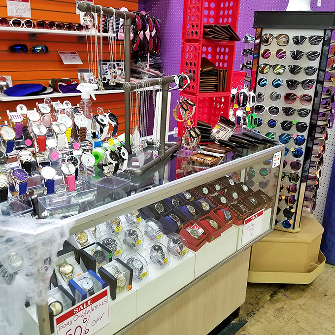 Time literally stands still at this watch counter, where timepieces of every style await wrists both fashionable and functional. 