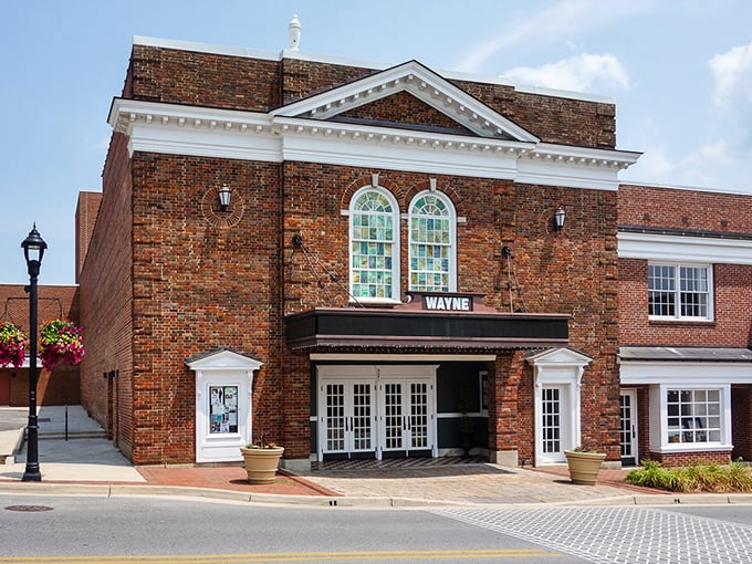 Wayne Theatre's marquee lights up Main Street like it's been doing since flappers were scandalous.