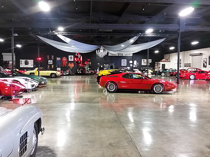 A sea of automotive excellence stretching as far as the eye can see. Like a candy store for adults with gasoline in their veins.