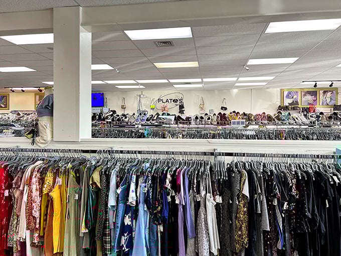 The expansive interior feels more like a department store than a thrift shop adventure.