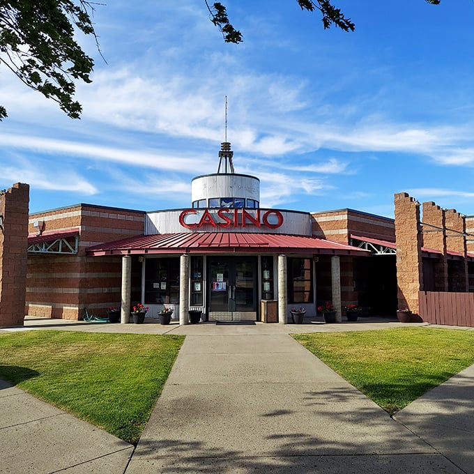 Wild Goose Casino sits ready to entertain visitors who feel lucky, which statistically speaking, most of them probably aren't.