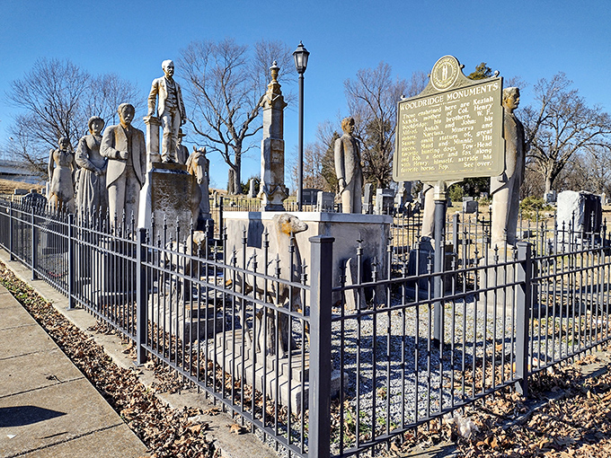 The Wooldridge Monuments&mdash;possibly the quirkiest cemetery attraction this side of New Orleans. Colonel Wooldridge really didn't want to be lonely!