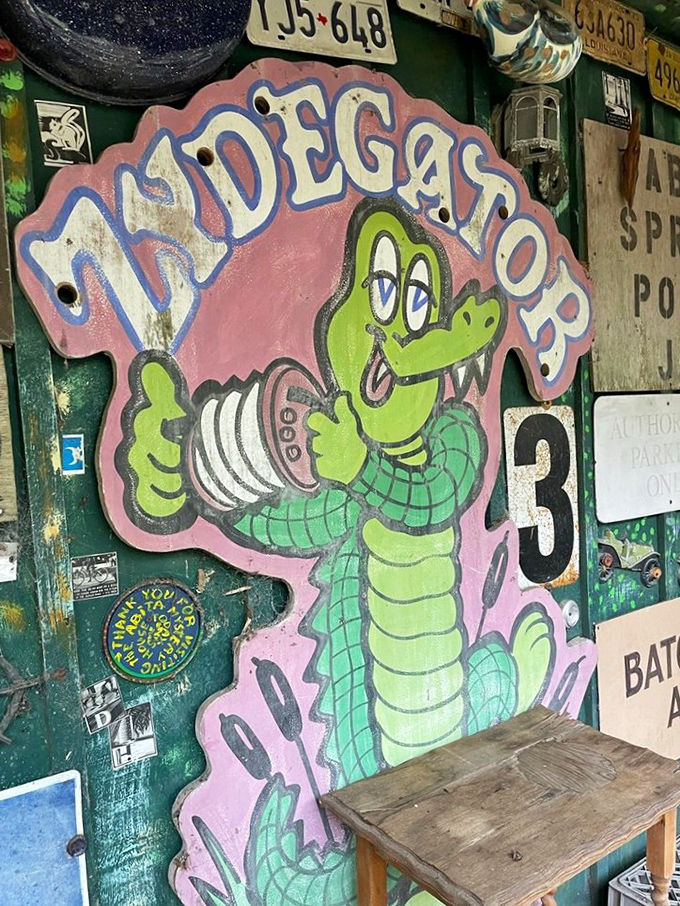 Meet the legendary "Zydegator"—part alligator, part accordion player, and entirely emblematic of Louisiana's creative spirit.