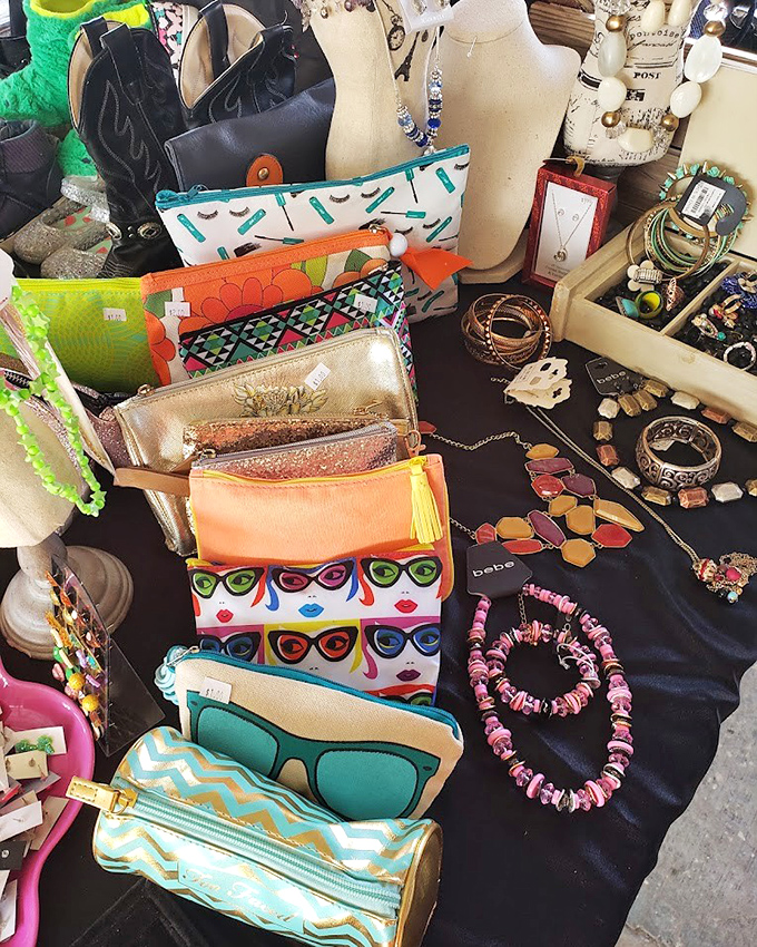 Accessory paradise! These vibrant clutches and statement jewelry pieces prove style doesn't have to come with a designer price tag.