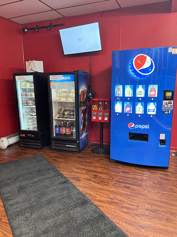 The beverage corner&mdash;where decisions about which soda will best complement your barbecue feast are serious business.