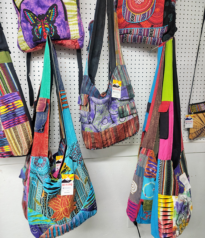 These aren't just bags; they're wearable art pieces that scream "I've been somewhere interesting" without saying a word.