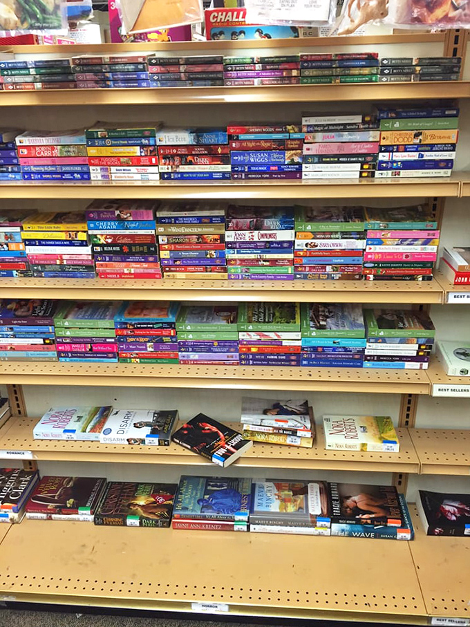 The book section: where paperbacks cost less than the subway fare it took to get here, and literary adventures await.