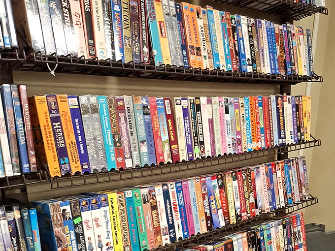 Book lovers enter paradise here &ndash; shelves packed with literary adventures waiting for new readers.