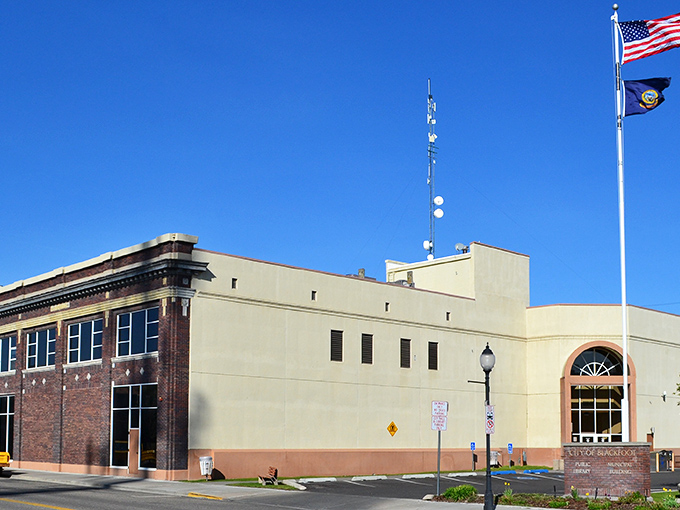 City Hall looks like it could double as a fortress &ndash; or Idaho's most official bed and breakfast.