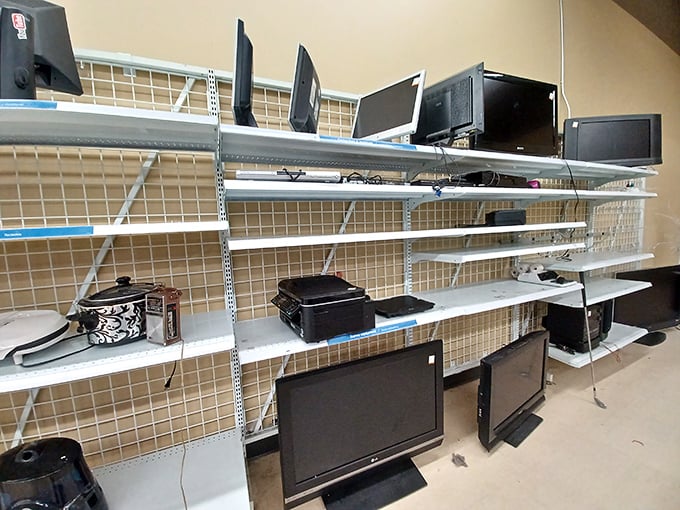 The electronics section &ndash; where yesterday's cutting-edge technology awaits its second act in your home office.