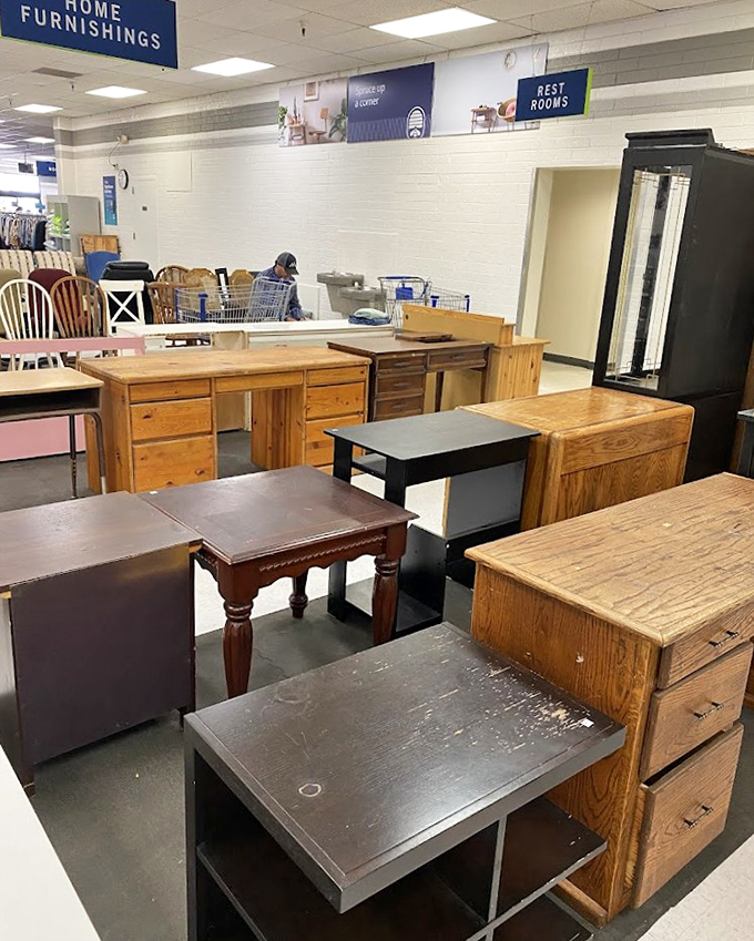 Desk-palooza! Solid wood workstations that have survived decades of homework, tax seasons, and the occasional coffee spill await their next chapter.