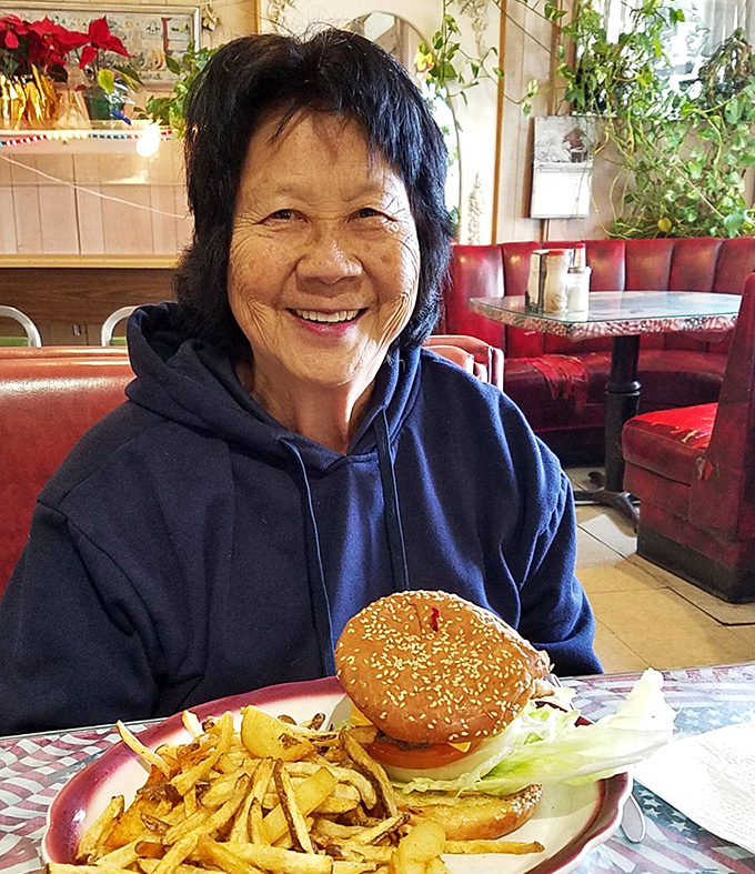 The diner experience isn't complete without someone enjoying their meal with genuine delight&mdash;the universal language of good food.