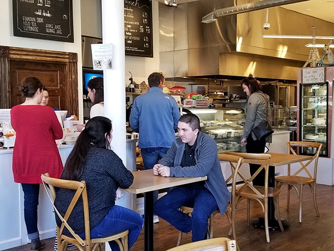 Where pastry pilgrims gather to worship at the altar of butter and flour, finding community in the shared religion of good taste.