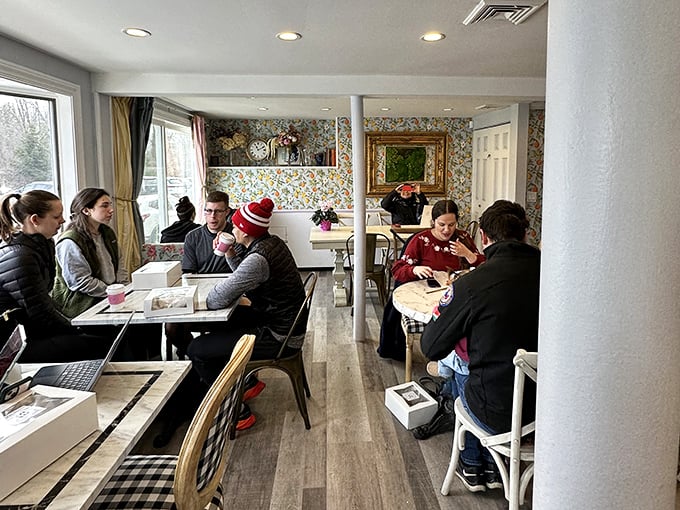 BouNom's dining room buzzes with the energy of people who've discovered Connecticut's answer to Parisian café culture.