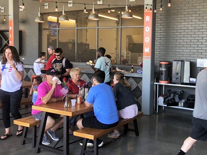When salad meets barbecue, everybody wins. Fresh vegetables providing the perfect counterpoint to that smoky chopped brisket.