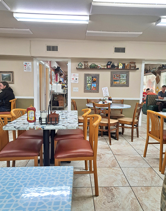 The dining room has that rare quality of making first-timers feel like regulars and regulars feel like family.