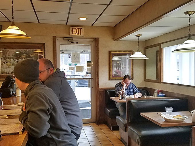 Cozy booths where countless conversations have unfolded over hot coffee and homemade pie. Every table has a story to tell.