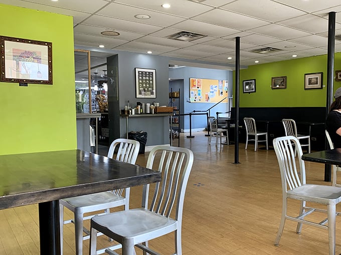 Bright walls and natural light create a space where lingering is encouraged and calories don't count &ndash; at least that's what we tell ourselves.