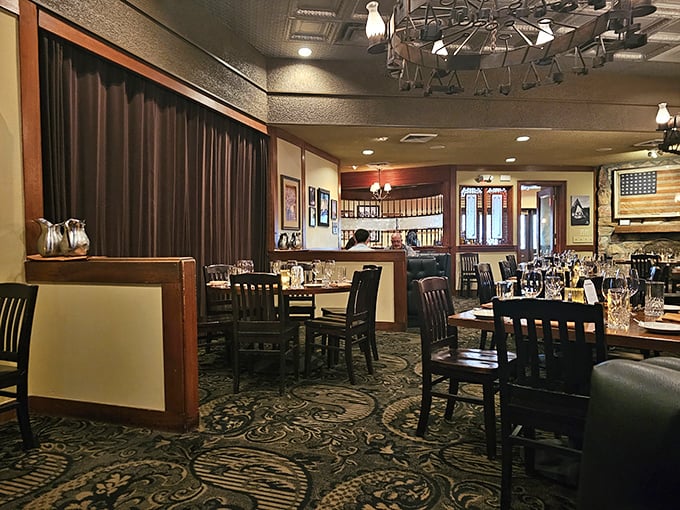 Dining rooms where deals are made and anniversaries celebrated. The carpet has heard more secrets than a priest in confession.