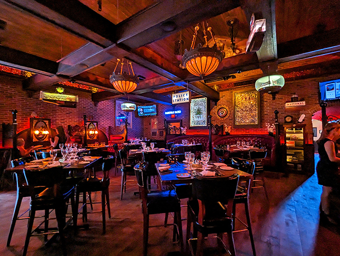 Where exposed brick meets mood lighting, creating the perfect backdrop for both business deals and marriage proposals.