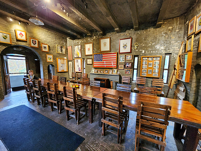 Not your average conference room! This medieval meeting space makes corporate retreats look painfully mundane by comparison.